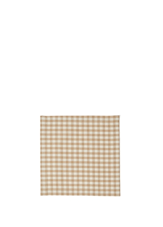 Maisonb Bej Pötikare Desenli Keten Peçete Beyaz Maisonb Bej Pötikare Desenli Keten Peçete Beyaz