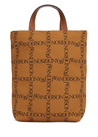 Jw Anderson Kadın Taba Logo Baskılı Omuz Çantası Turuncu EU
