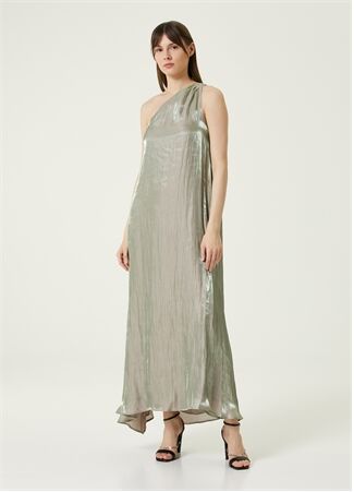 Academia Kadın Haki Tek Omuzlu Maksi Abiye Elbise 34 Academia Kadın Haki Tek Omuzlu Maksi Abiye Elbise 34