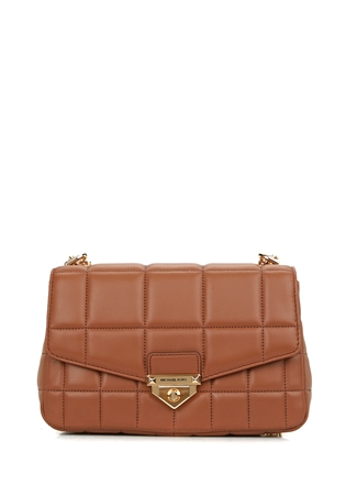 Michael Kors Kadın Taba Kapitone Dokulu Deri Omuz Çantası Turuncu EU Michael Kors Kadın Taba Kapitone Dokulu Deri Omuz Çantası Turuncu EU