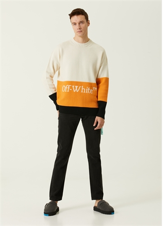 Off-White Erkek Siyah Nakış Detaylı Dar Paça Jean Pantolon 30 US Off-White Erkek Siyah Nakış Detaylı Dar Paça Jean Pantolon 30 US