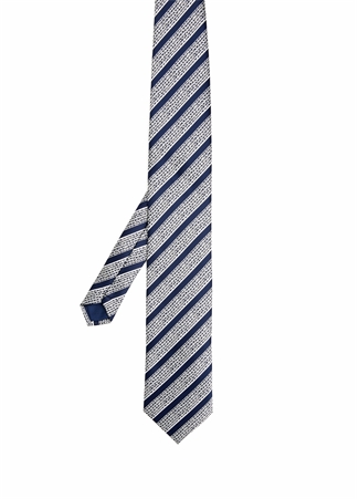 Beymen Club Erkek Lacivert Verev Çizgili Kravat EU