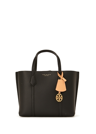 Tory Burch Kadın Siyah Logolu Deri Omuz Çantası Eu Tory Burch Kadın Siyah Logolu Deri Omuz Çantası Eu