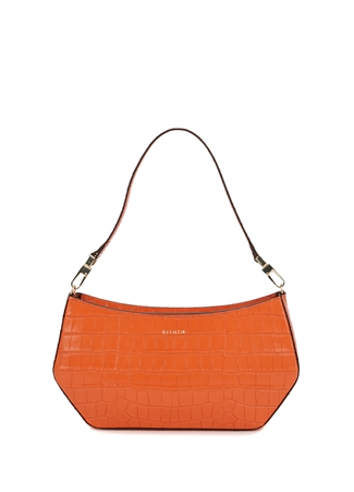 Beymen Kadın Aden Turuncu Krokodilli Deri Omuz Çantası EU