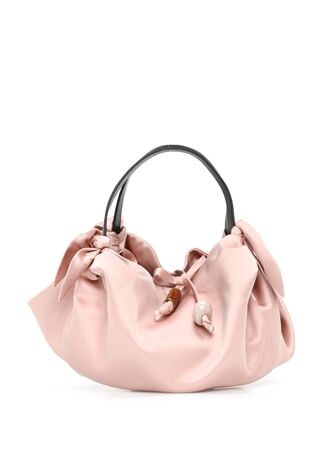 Nanushka Kadın Mini Inda Altın Rengi El Çantası Pembe EU