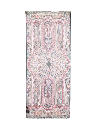 Etro Kadın Colorblocked Etnik Desenli İpek Şal Siyah EU Etro Kadın Colorblocked Etnik Desenli İpek Şal Siyah EU