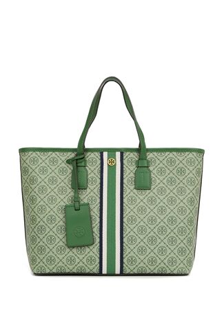 Tory Burch Kadın T Monogram Small Yeşil Alışveriş Çantası EU
