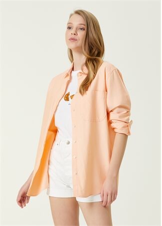 Beymen Club Kadın Turuncu Boyfriend Oxford Gömlek XS Beymen Club Kadın Turuncu Boyfriend Oxford Gömlek XS