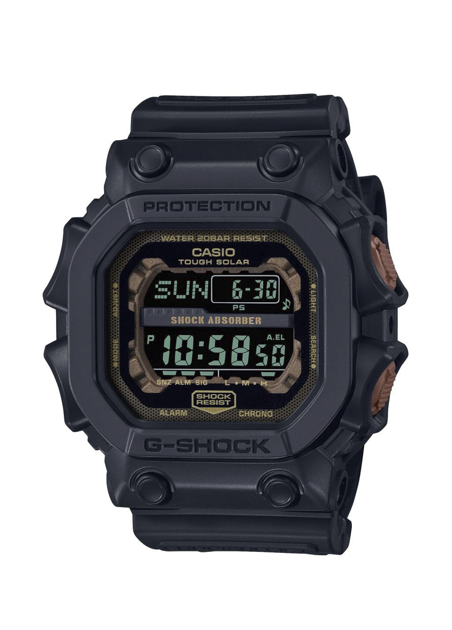 Casio Çok Renkli Erkek GX-56RC-1DR Plastik Siyah Erkek Kol Saati ...
