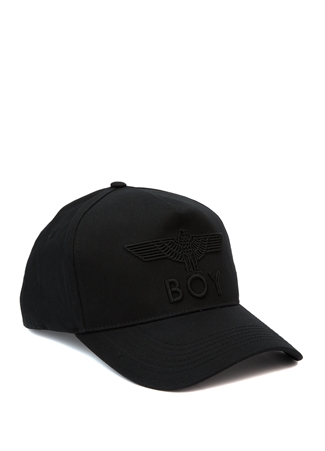 Boy London Erkek Siyah Logo Dokulu Şapka EU Boy London Erkek Siyah Logo Dokulu Şapka EU