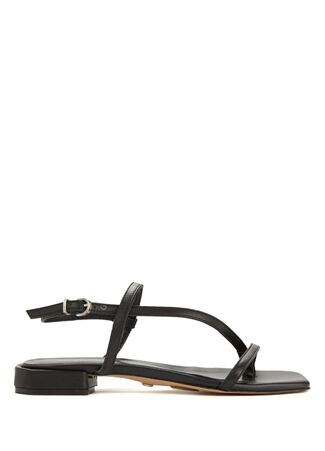 George Hogg Kadın Siyah Deri Sandalet 36 EU