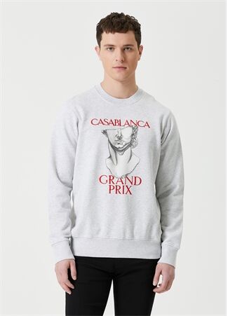 Casablanca Erkek SWEATSHIRT Gri L EU