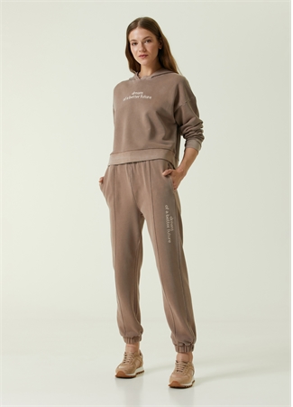 Beymen Club Kadın Vizon Yazı Nakışlı Eşofman Altı Bej XS Beymen Club Kadın Vizon Yazı Nakışlı Eşofman Altı Bej XS