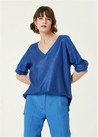 Network Kadın KAZAK Mavi S EU