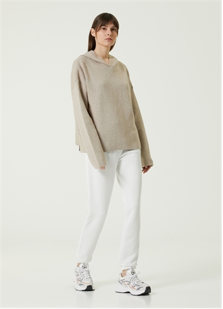 Lando Studio Kadın Ecovero Krem Çift Taraflı Kapüşonlu Sweatshirt Bej XS/S EU Lando Studio Kadın Ecovero Krem Çift Taraflı Kapüşonlu Sweatshirt Bej XS/S EU