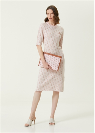 Lanvin Kadın Pembe Logolu Midi Yün Triko Elbise Xs Eu Lanvin Kadın Pembe Logolu Midi Yün Triko Elbise Xs Eu