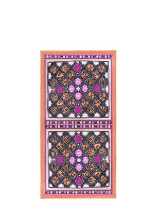 Imannoor Kadın Seljuk Star Şeftali Şal Pembe EU