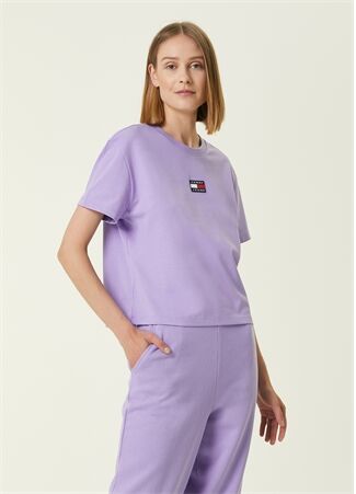 Tommy Jeans Kadın Tshirt Mor M Eu