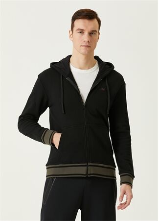 Palzileri Lab Erkek Siyah Kapüşonlu Sweatshirt 50 IT