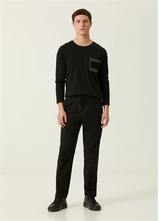 Palzileri Lab Erkek Siyah Beli Kordonlu Pantolon 58 IT