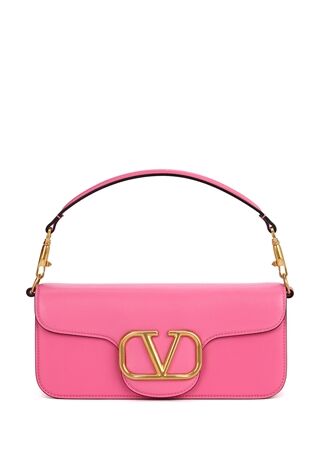 Valentino Garavani Kadın VLogo Pembe Deri Çanta EU