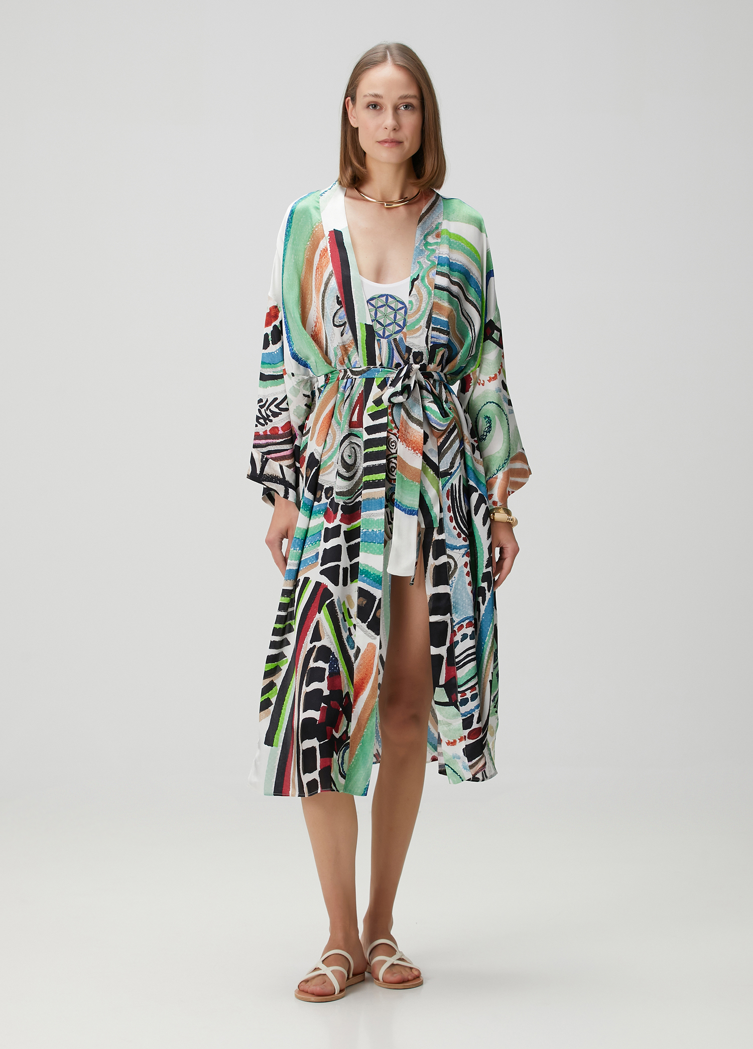 LADY FAITH Çok Renkli Kadın Desenli Kaftan 1741052 | Beymen