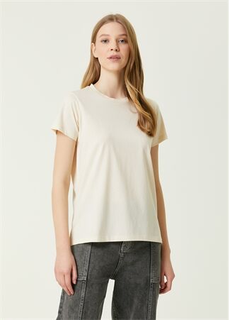 Beymen Club Kadın Bej Bisiklet Yaka Dökümlü T-shirt S EU