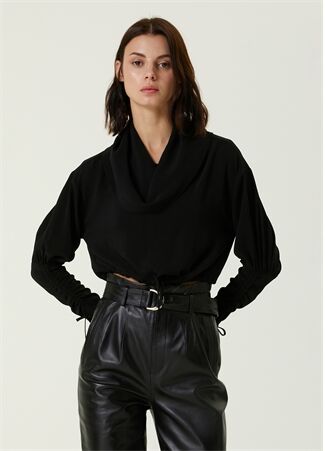Network Kadın Slim Fit Siyah Bluz M EU