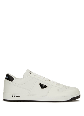 Prada Kadın Beyaz Logolu Deri Sneaker 36 EU