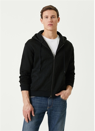 Etro Erkek Siyah Kapüşonlu Etnik Desenli Sweatshirt L EU Etro Erkek Siyah Kapüşonlu Etnik Desenli Sweatshirt L EU