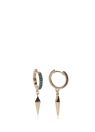 Collection-Ruel Design Kadın Sallantılı Uç Detaylı Altın Rengi Küpe EU Collection-Ruel Design Kadın Sallantılı Uç Detaylı Altın Rengi Küpe EU