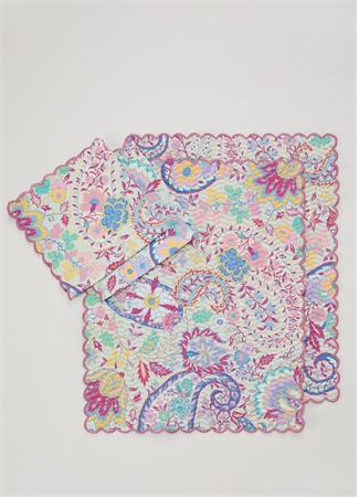 Etro Home 2li Şal Desenli Amerikan Servis Seti Yeşil Etro Home 2li Şal Desenli Amerikan Servis Seti Yeşil