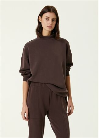 Network Kadın Basic Fit Bordo Sweatshirt L EU