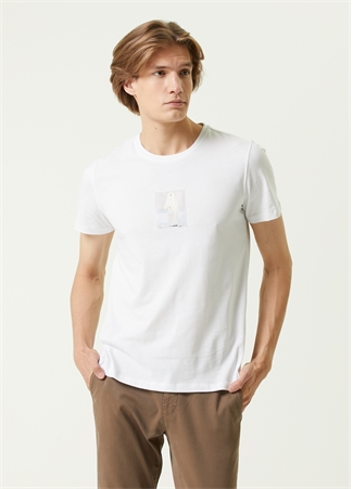 Beymen Club Erkek Beyaz Kutup Ayısı Aplikeli T-shirt S Beymen Club Erkek Beyaz Kutup Ayısı Aplikeli T-shirt S