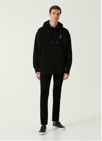 Givenchy Erkek Siyah Kapüşonlu Logo Detaylı Sweatshirt L EU Givenchy Erkek Siyah Kapüşonlu Logo Detaylı Sweatshirt L EU