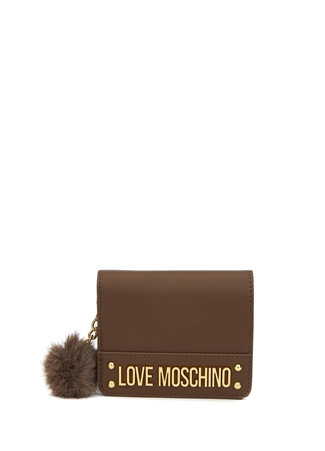 Love Moschino Kadın Kahverengi Logolu Cüzdan Eu