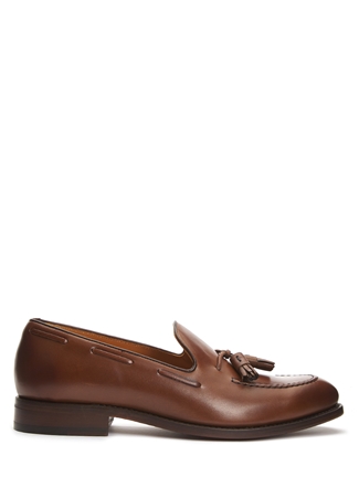 Berwick 707 Erkek Kahverengi Püskül Detaylı Deri Loafer 5 Uk Berwick 707 Erkek Kahverengi Püskül Detaylı Deri Loafer 5 Uk