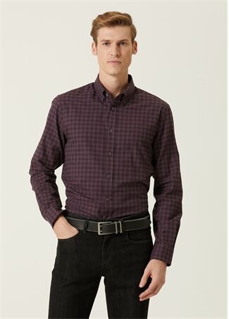 Beymen Collection Erkek Comfort Fit Kahverengi Ekoseli Gömlek S EU Beymen Collection Erkek Comfort Fit Kahverengi Ekoseli Gömlek S EU