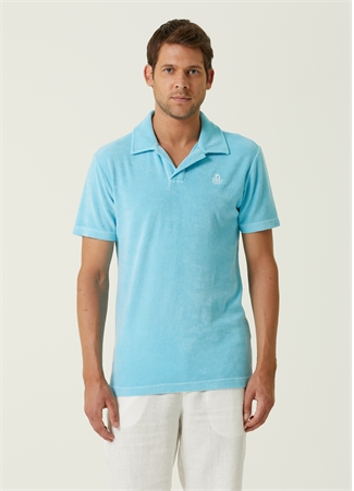 Ruck&Maul Erkek Mavi Polo Yaka Logolu T-shirt S EU Ruck&Maul Erkek Mavi Polo Yaka Logolu T-shirt S EU