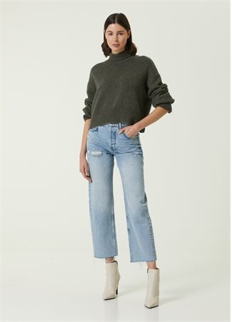 Anine Bing Kadın Mavi Yıpratma Detaylı Jean Pantolon 26 US Anine Bing Kadın Mavi Yıpratma Detaylı Jean Pantolon 26 US