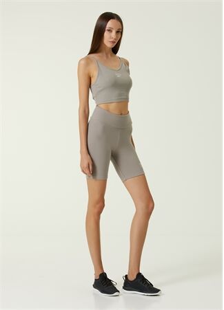 Reebok Kadın CL WDE Gri Kısa Tayt L EU