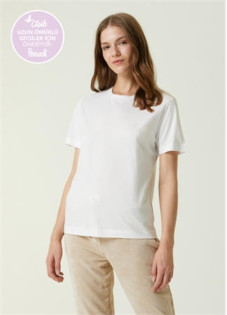 Beymen Club Kadın Beyaz Bisiklet Yaka Basic T-shirt XS Beymen Club Kadın Beyaz Bisiklet Yaka Basic T-shirt XS