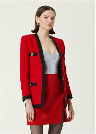 Kadın CEKET Kırmızı 36 IT