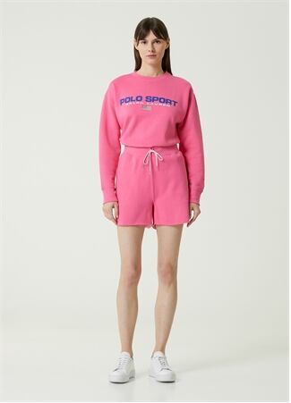 Polo Ralph Lauren Kadın Relaxed Fit Pembe Logolu Şort L EU