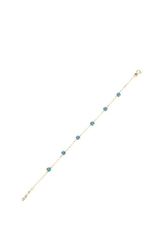 Collection Kadın Nazar Boncuklu Altın Rengi Bileklik EU Collection Kadın Nazar Boncuklu Altın Rengi Bileklik EU