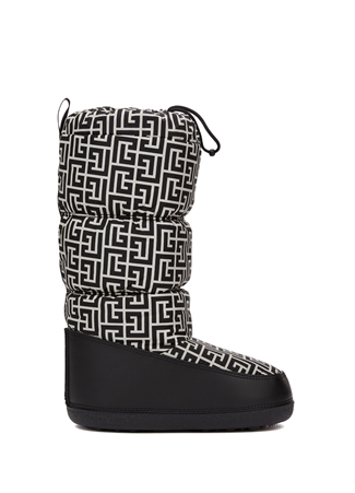 Balmain Kadın Capsule After Ski Ekru Siyah Kar Botu 35-37 EU