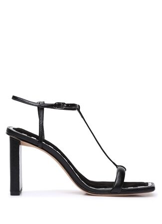 Alexandre Birman Kadın Siyah Bantlı Deri Sandalet 5.5 US