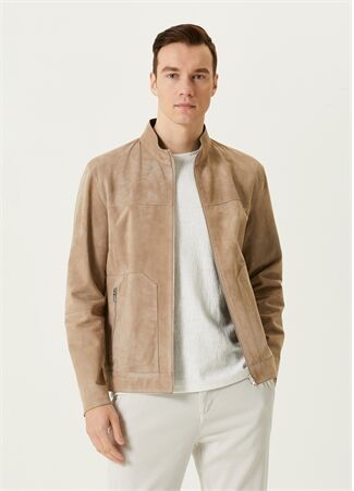 Network Erkek Bej Çift Taraflı Süet Mont S EU