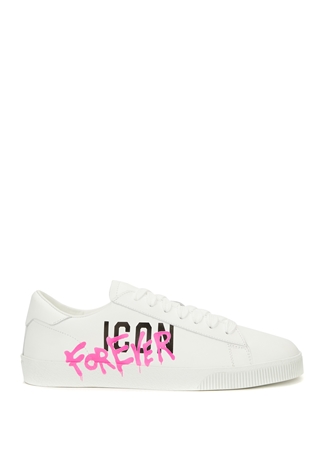 Dsquared2 Kadın Beyaz Logo Baskılı Deri Sneaker 36 EU Dsquared2 Kadın Beyaz Logo Baskılı Deri Sneaker 36 EU