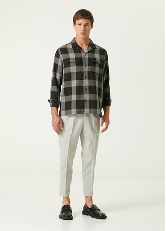 Allsaints Erkek Tallis Slim Fit Gri Cropped Pantolon 3 UK Allsaints Erkek Tallis Slim Fit Gri Cropped Pantolon 3 UK